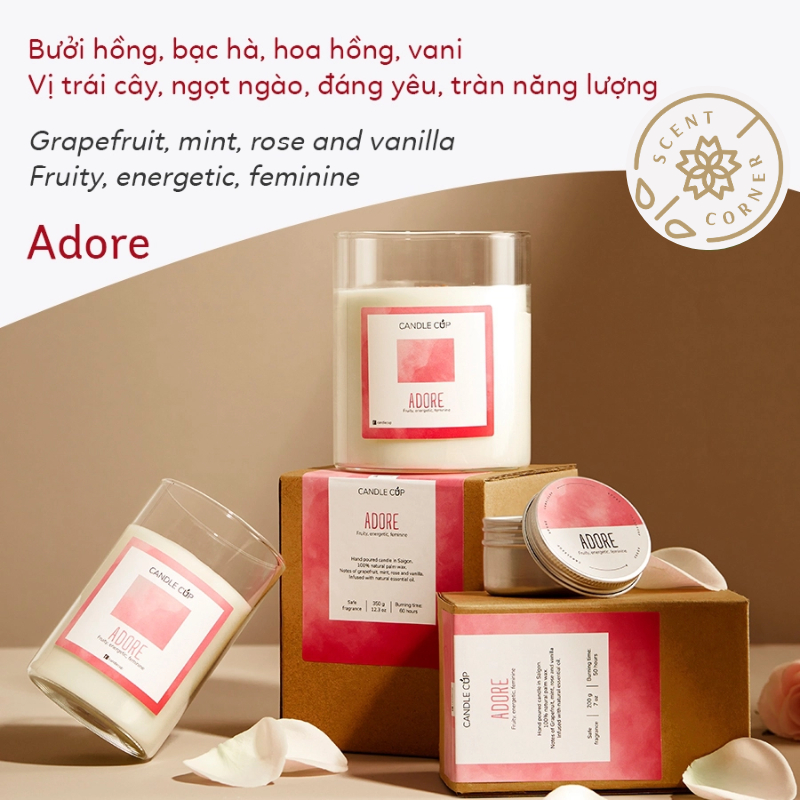 AGAYA カップキャンドル アドール ローズグレープフルーツの癒し香り 200g AGAYAの通販・個人輸入代行販売商品 - vietnam porter