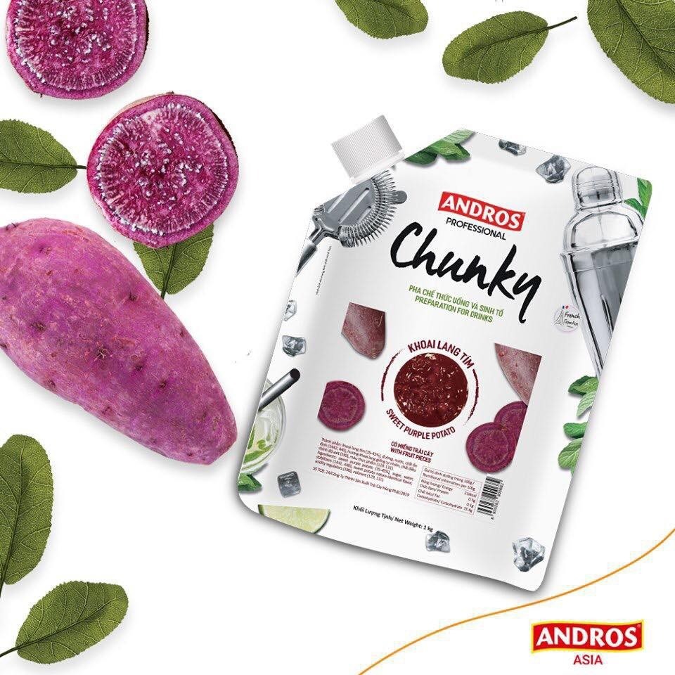 Andros Chunky 1kg 高級さつまいもジャム 自然な味わいの通販・個人輸入代行販売商品 - vietnam porter
