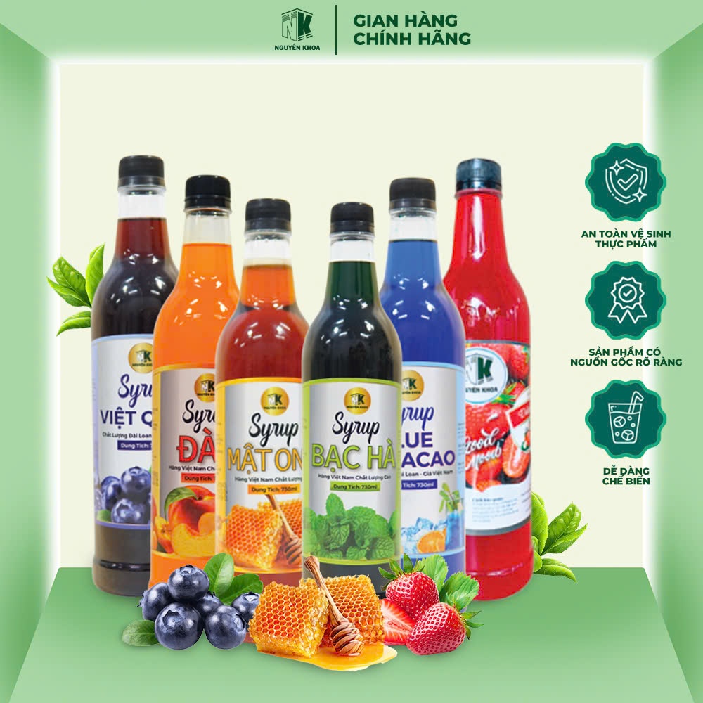 BEP NGUYEN KHOA フルーツシロップ ピーチ風味 730ml BẾP NGUYÊN KHOAの通販・個人輸入代行販売商品 - vietnam porter