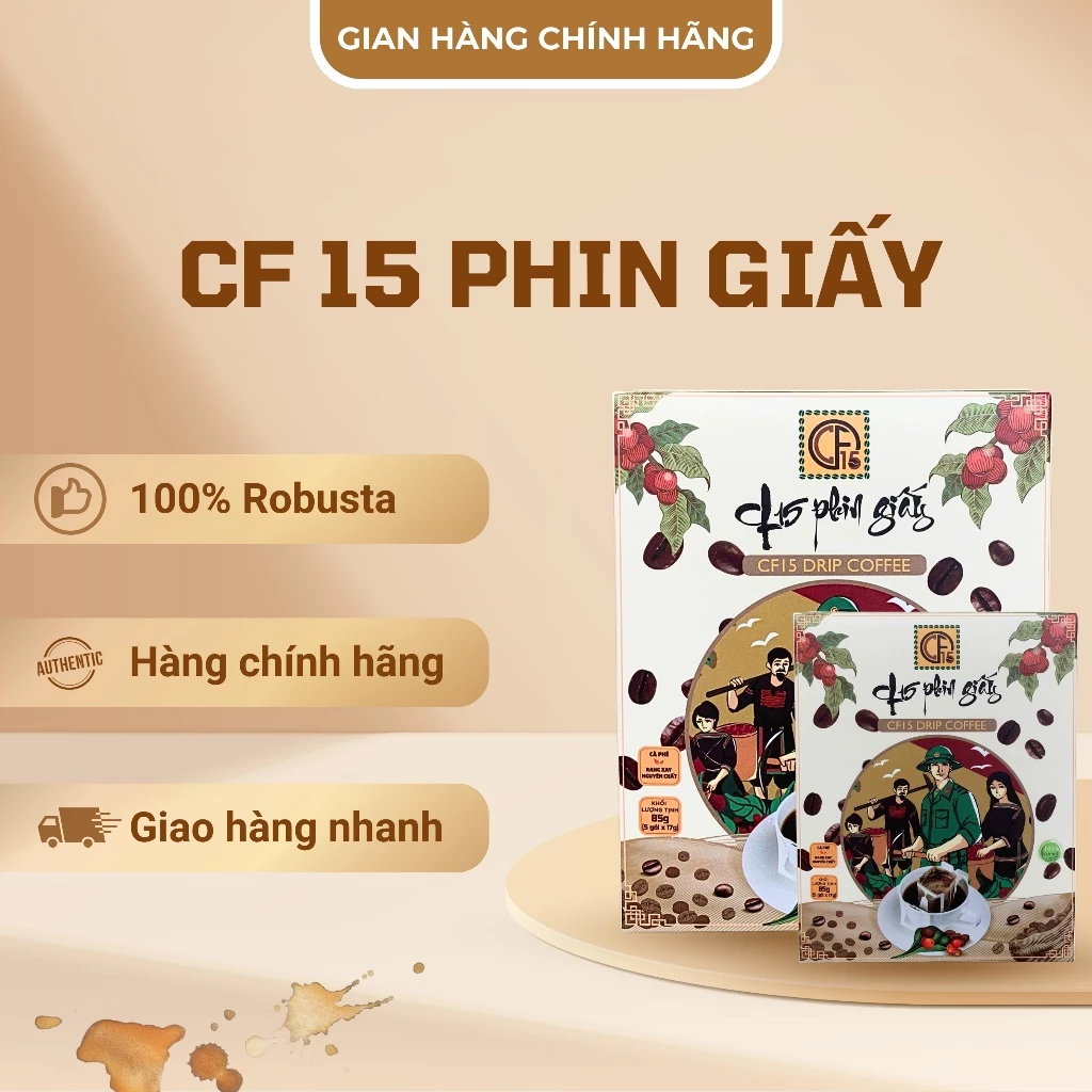 CF15 ドリップコーヒー ロブスタ100% | モダンな体験 ベトナム伝統の味 170g (10袋)の通販・個人輸入代行販売商品 - vietnam porter