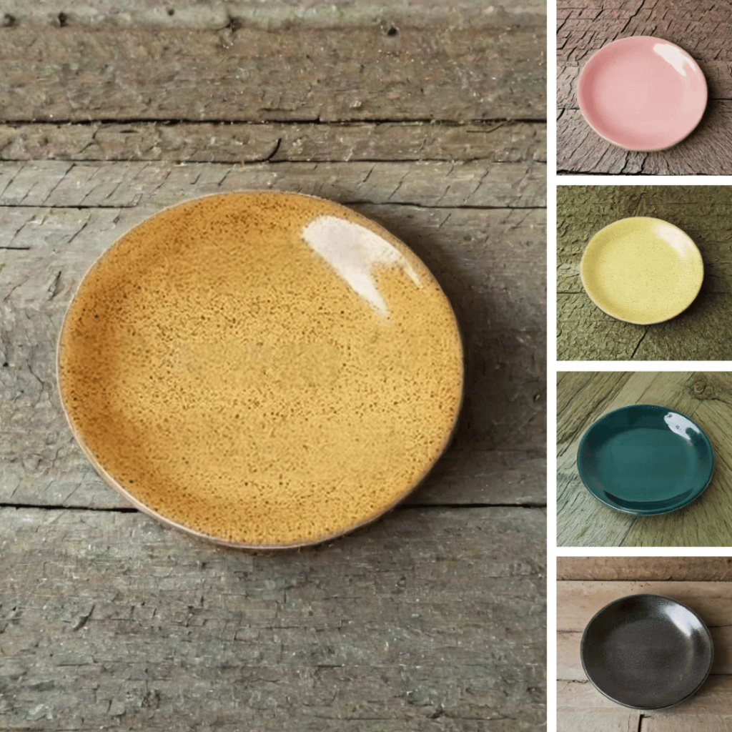 Đất Gốm Bát Tràng ヴィンテージシリーズ カップ＆ティーソーサー トレイ付き 耐熱陶器 直径12cm バットチャン工房の通販 ...