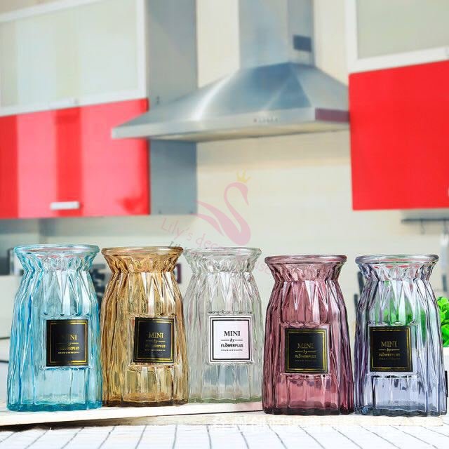 Lily's Decor Starfruit カットガラス花瓶 ビンテージ風デザイン 高さ18cm Lily's Decorの通販・個人輸入 ...