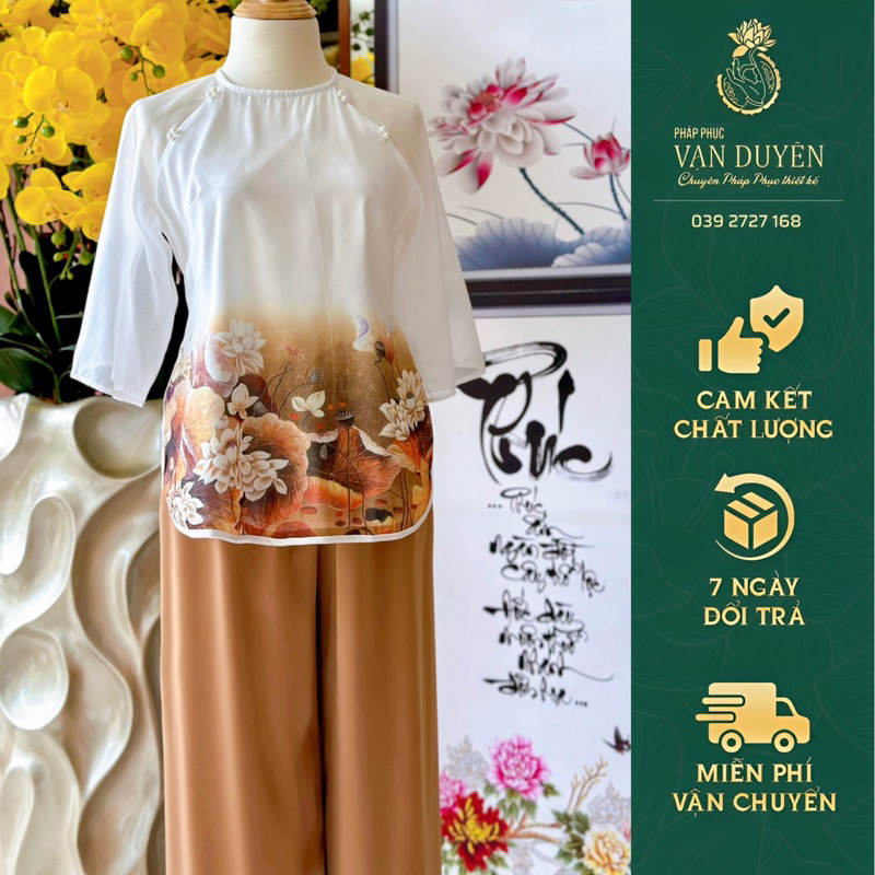 Ph?p Ph?c V?n Duy?n ヴォン ロータス アオザイ セット 軽量 2点セットの通販・個人輸入代行販売商品 - vietnam ...