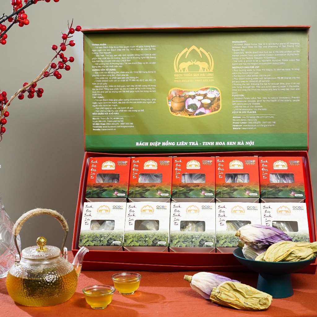 TRASEN PREMIUM ギフト用高級蓮茶 手作り香り豊か 20個 NTHSENの通販・個人輸入代行販売商品 - vietnam porter